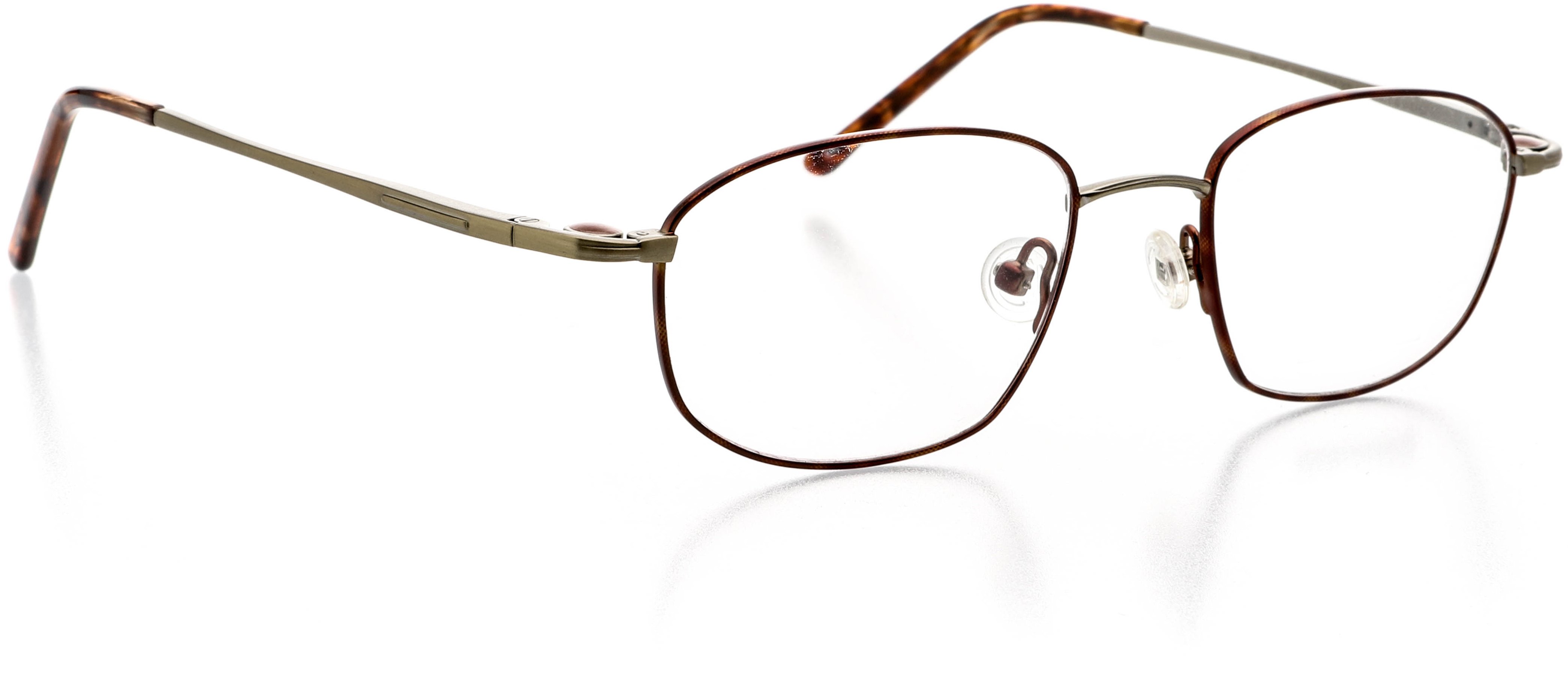 Optical Eyewear - Rectangle, Metal Full Rim Frame - Prescription ...
